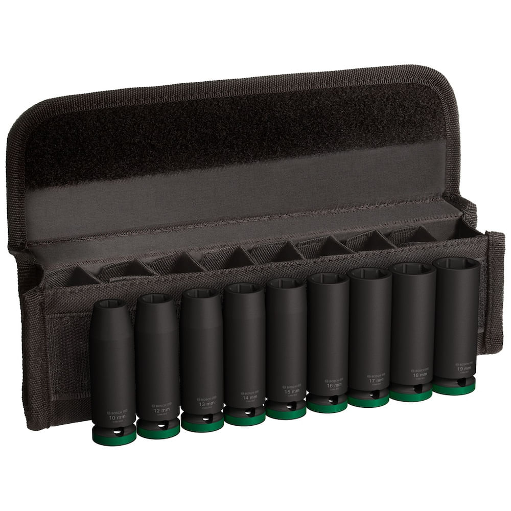 Juego de Dados de Impacto 1/2 Largo 9 Piezas Bosch 2608.003.039-000 ...