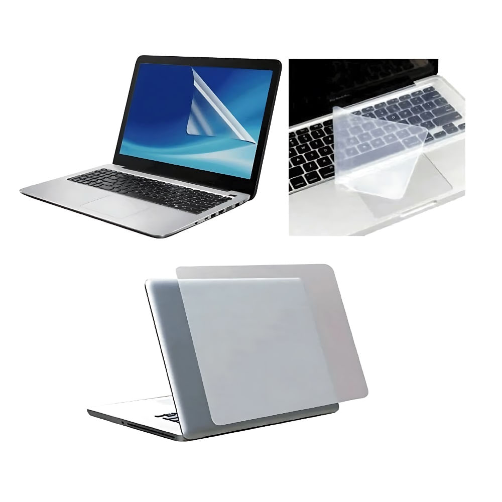 Kit Protector para Laptop 3 en 1 Teclado Pantalla y Tapa 15.6" TO-301 ...
