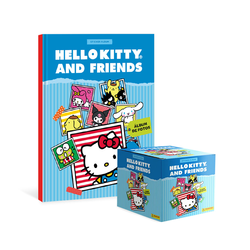 ALBUM HELLO KITTY 2025, ALBUM TAPA DURA + PAQUETON (50 SOBRES) - Oechsle