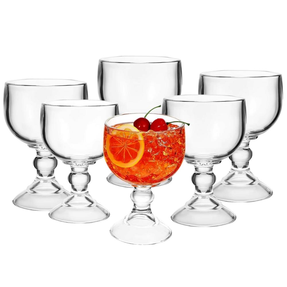 Copa Chabela 620ml 6 Copas Crisa Vidrio Resistente Multiuso - Oechsle