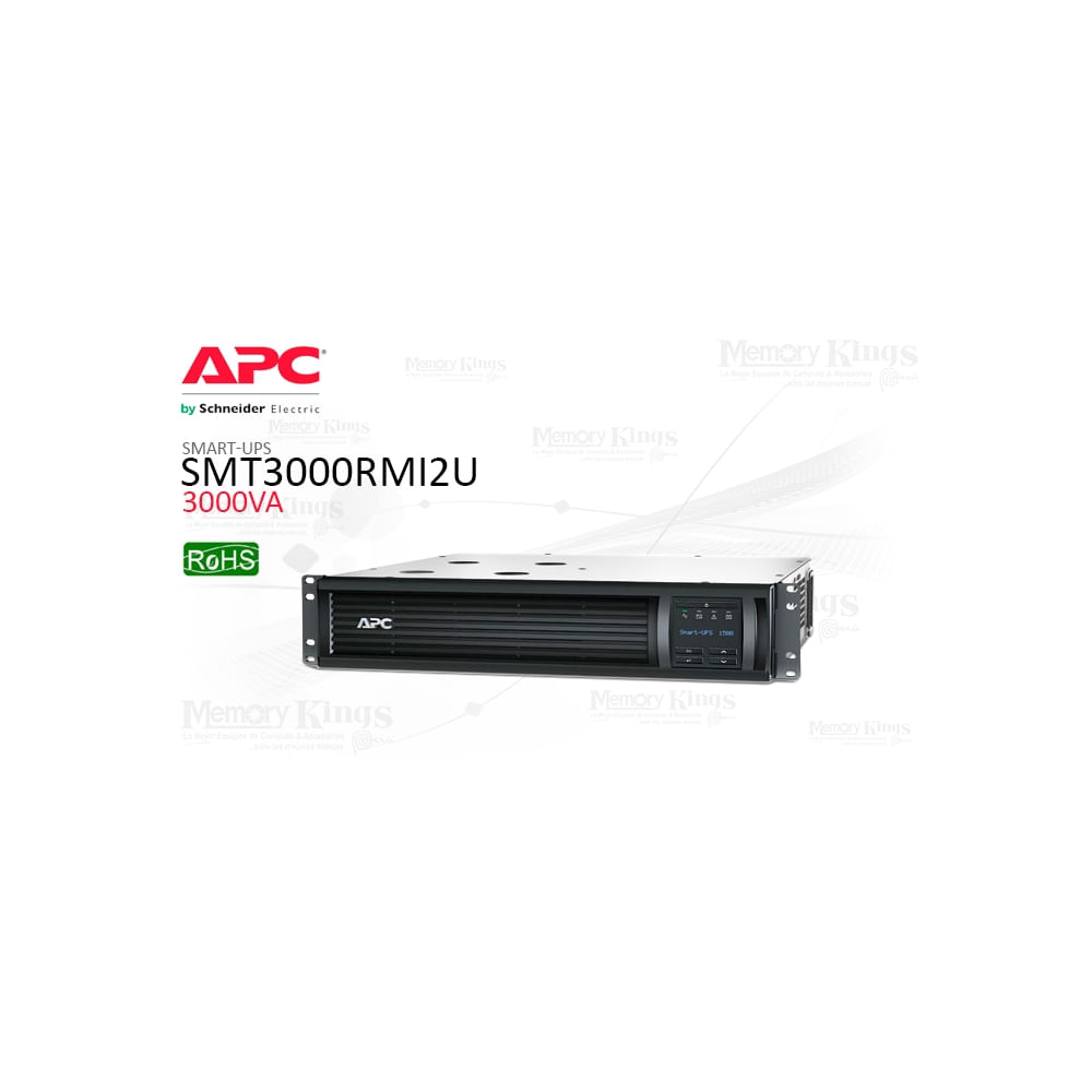 APC SMT3000RMI2UC UPS 3000VA para Rack - Energía Ininterrumpida y ...