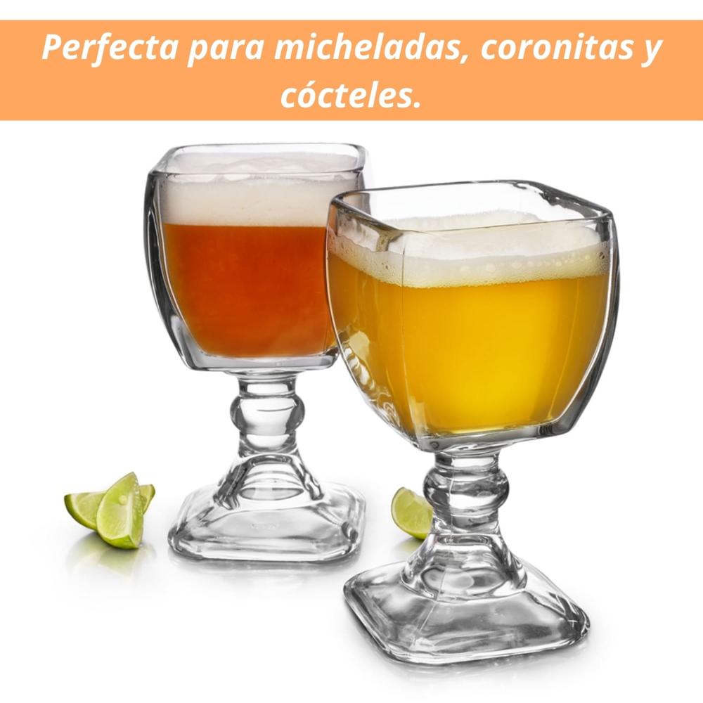 Set 6 Copas Suprema Chabela 610ml Crisa Vidrio Resistente - Oechsle