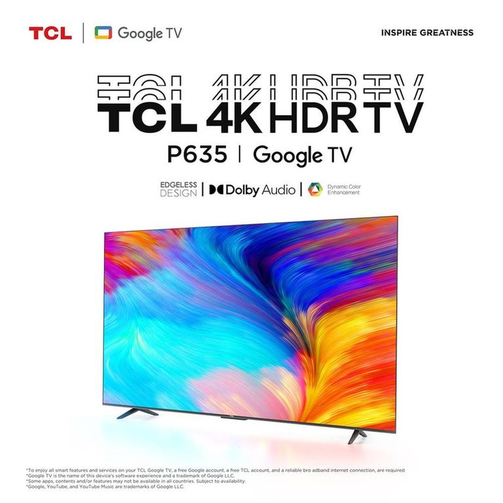 Televisor TCL 55” Smart TV UHD 4K 55P635 Google TV - Oechsle