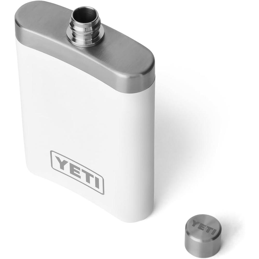 YETI Frasco de 7 oz con juego de vasos de shots a juego color blanco ...