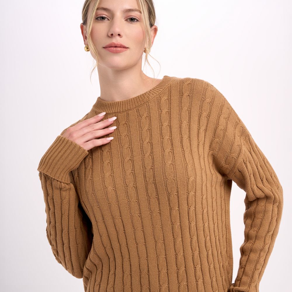 Chompa Mujer Malabar Trenza 2 | Oechsle.pe - Oechsle