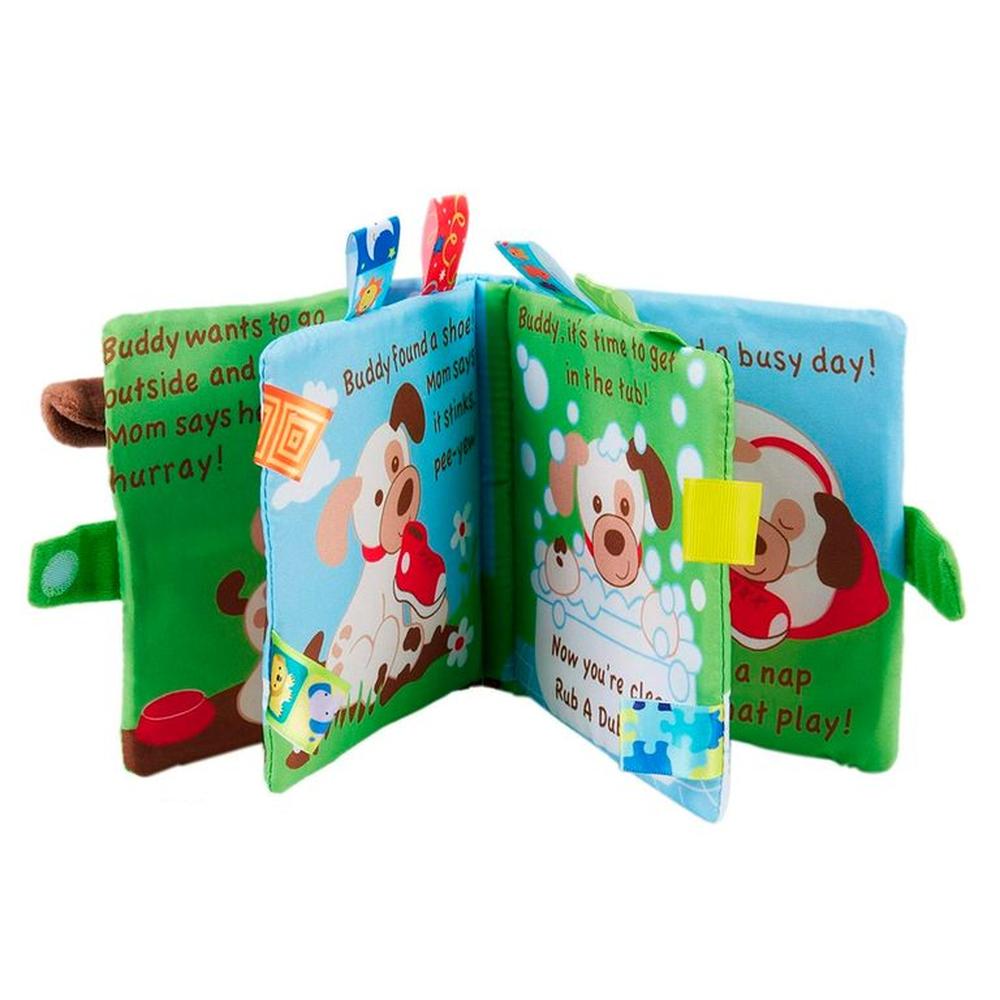 Libro de Tela con Texturas Estimulación Sensorial Perrito - Oechsle