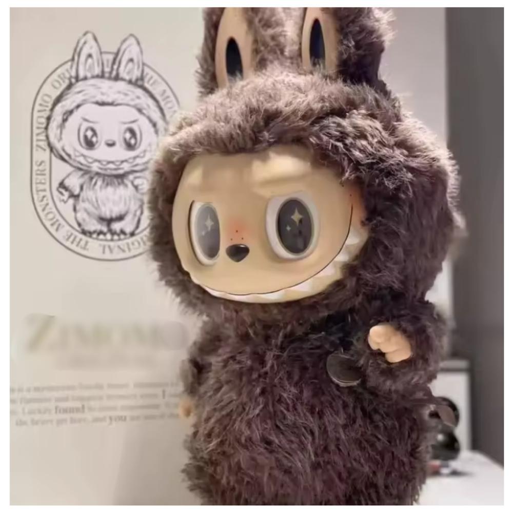 Peluche Grande Labubu Marrón con Caja - Oechsle