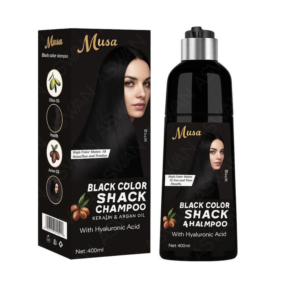 Shampoo Black Hair Color 400 ml - Musa - Oechsle