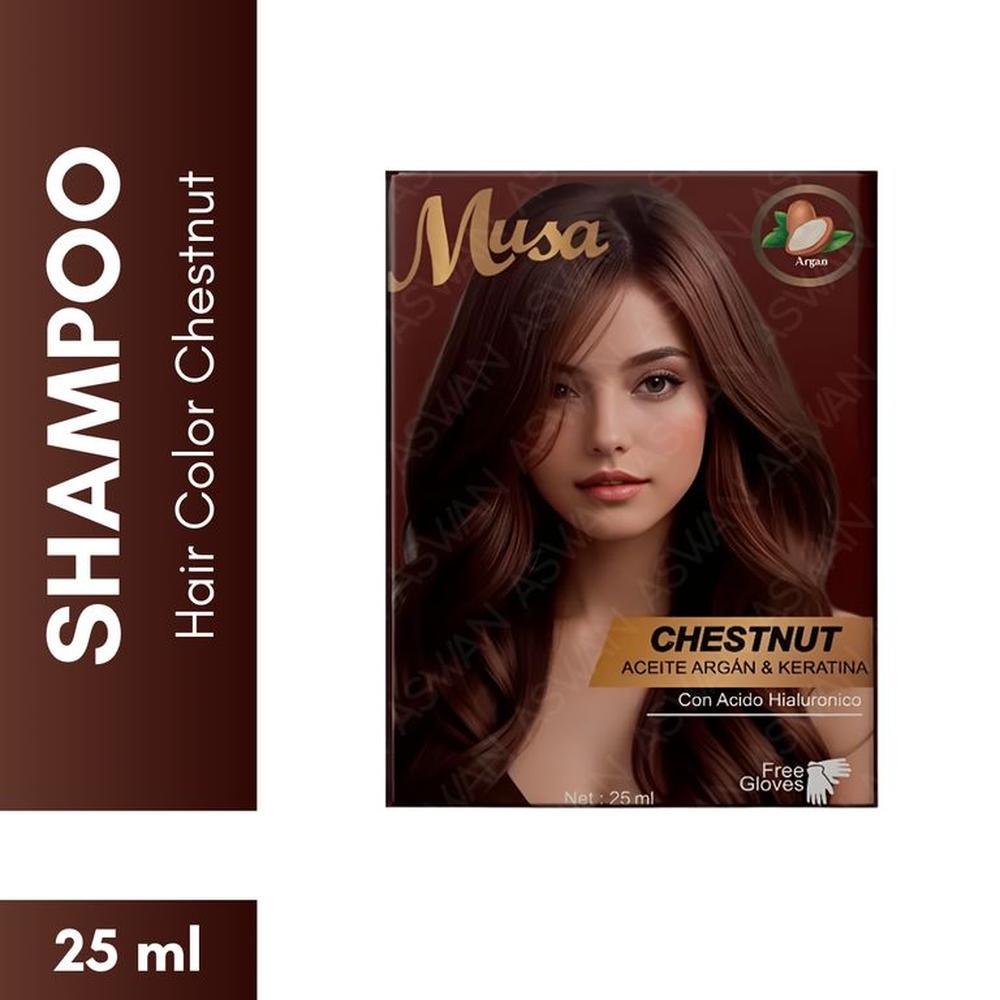 Shampoo Hair Color Chestnut 25 ml - MUSA - Oechsle