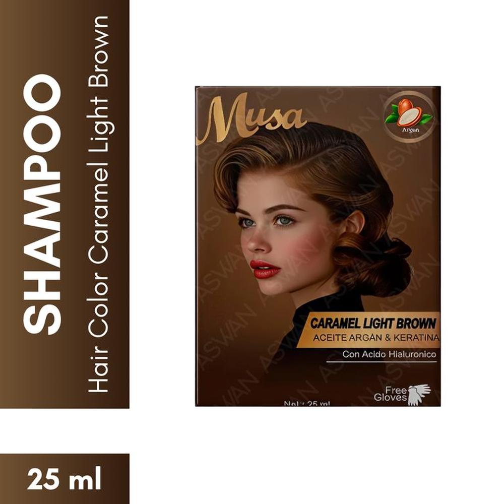 Shampoo Hair Color Caramel Light Brown 25 ml - MUSA - Oechsle