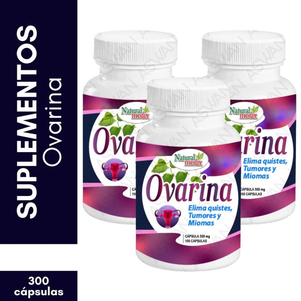 Pack x3 Ovarina Elimina Quistes 100 Cápsulas - Natural Medix - Oechsle