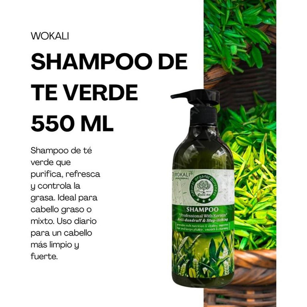 SHAMPOO DE TE VERDE 550 ML - WOKALI | Oechsle - Oechsle