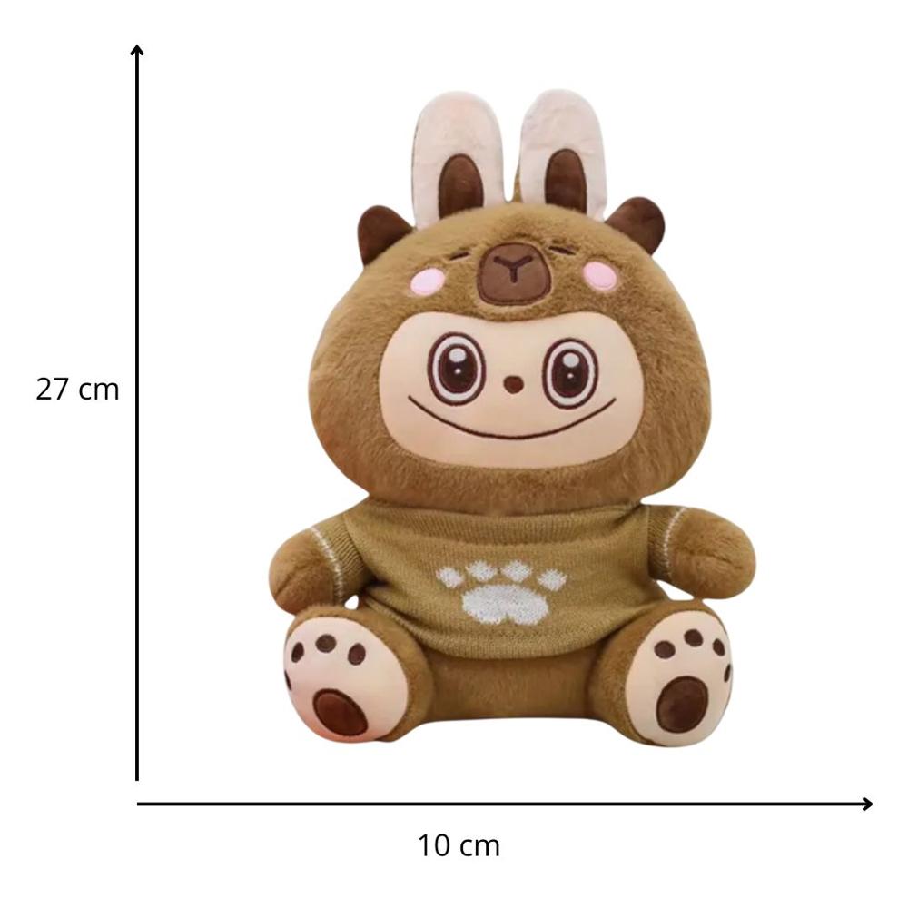 LABUBU DE PELUCHE CON TRAJE DE CAPIBARA MUSICAL Y CON LUCES - Oechsle