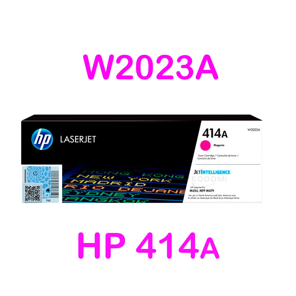 Tóner HP 414A Magenta W2023A para LaserJet M454dw, M479dw y M479fdw ...