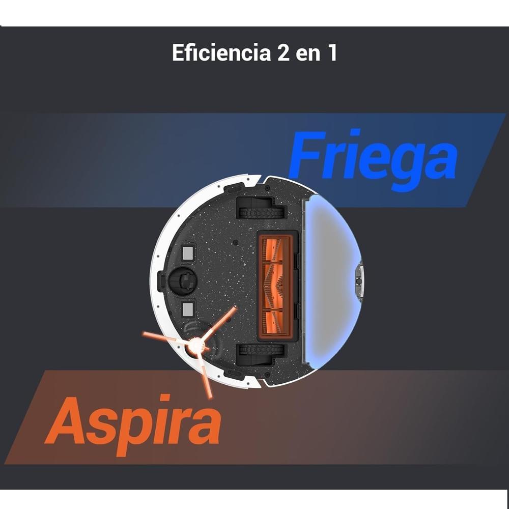 Ezviz Robot RE4 Plus Aspirador Tapeador Blanc Sistem LiDAR Autovaciado ...