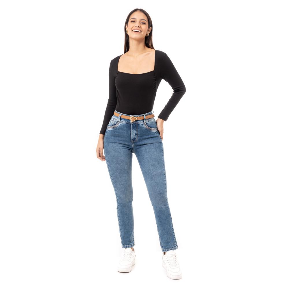 Pantalón Jean Denim Stretch Pionier Mujer Jeilo - Oechsle