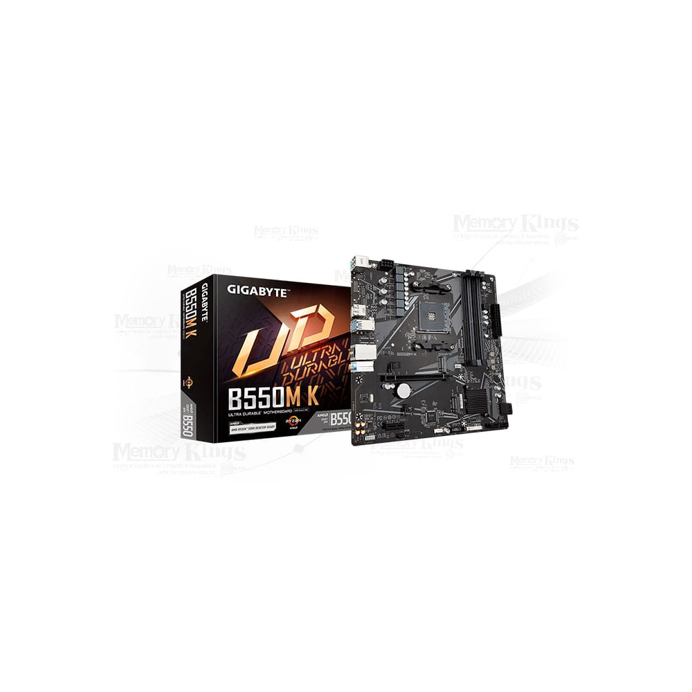 Placa base micro ATX Gigabyte B550M K, Socket AM4, AMD B550, USB 3.2 y ...