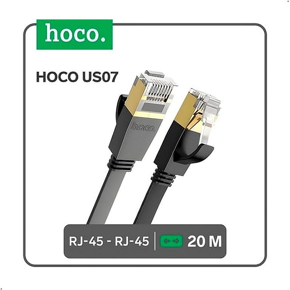 Cable Internet Red Rj45 Hoco Us07 De Cobre Puro Cat 6 De 20 Mts - Oechsle