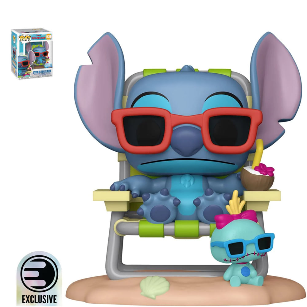 Funko Pop Lilo & Stitch - Stitch tomando sol exclusivo EE #1639 - Oechsle