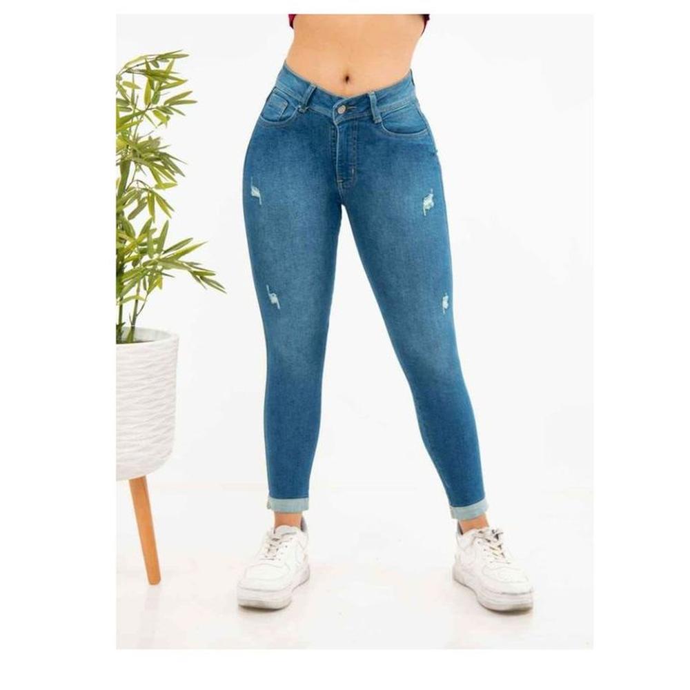 Pantalon Jean strech Rasgado - Dama az28 - Oechsle