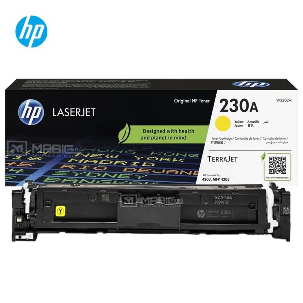 TONER HP 230A AMARILLO W2302A LJ 4203 MFP 4303 ORIGINAL - Oechsle