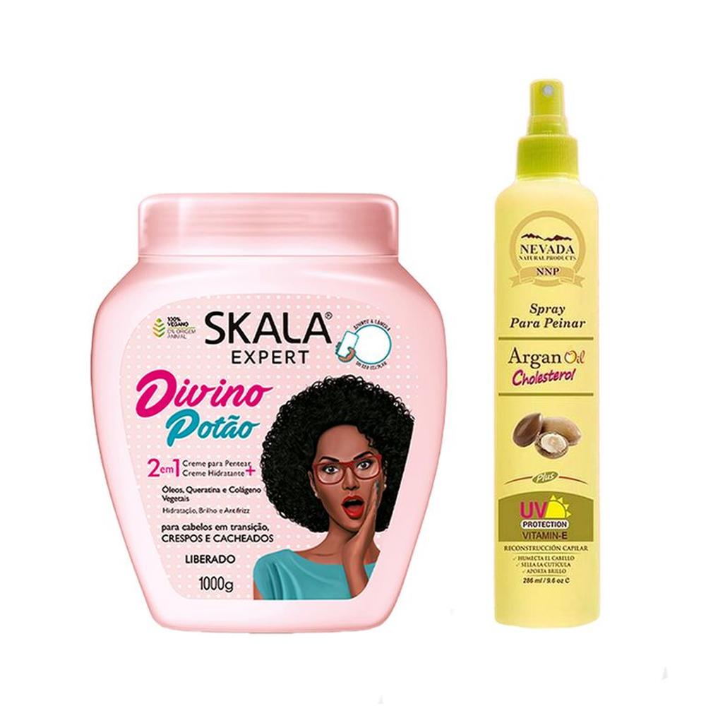Máscara capilar Skala Divino Potao + Spray de peinar Argán - Oechsle