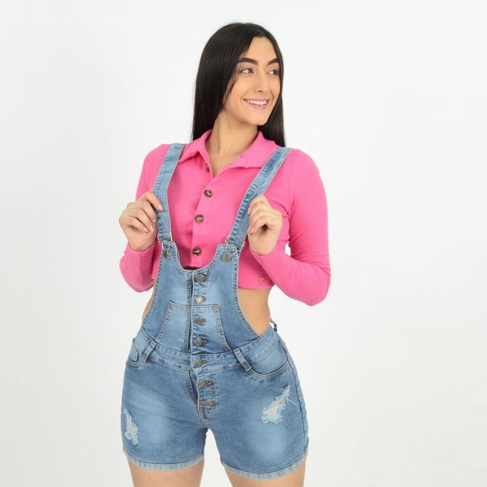 Short Overol Jean Mujer - Oechsle