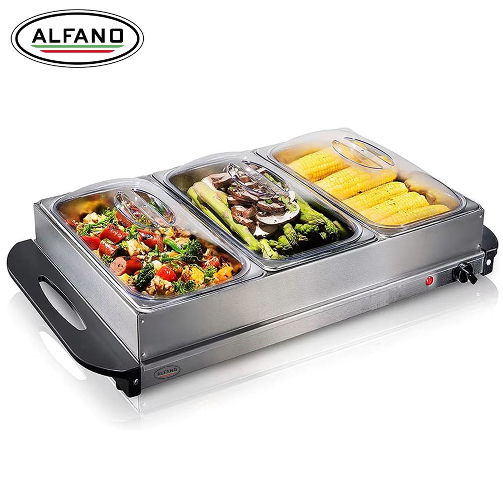 Samovar Calentador y Servido Buffet de 3 divisiones - Oechsle