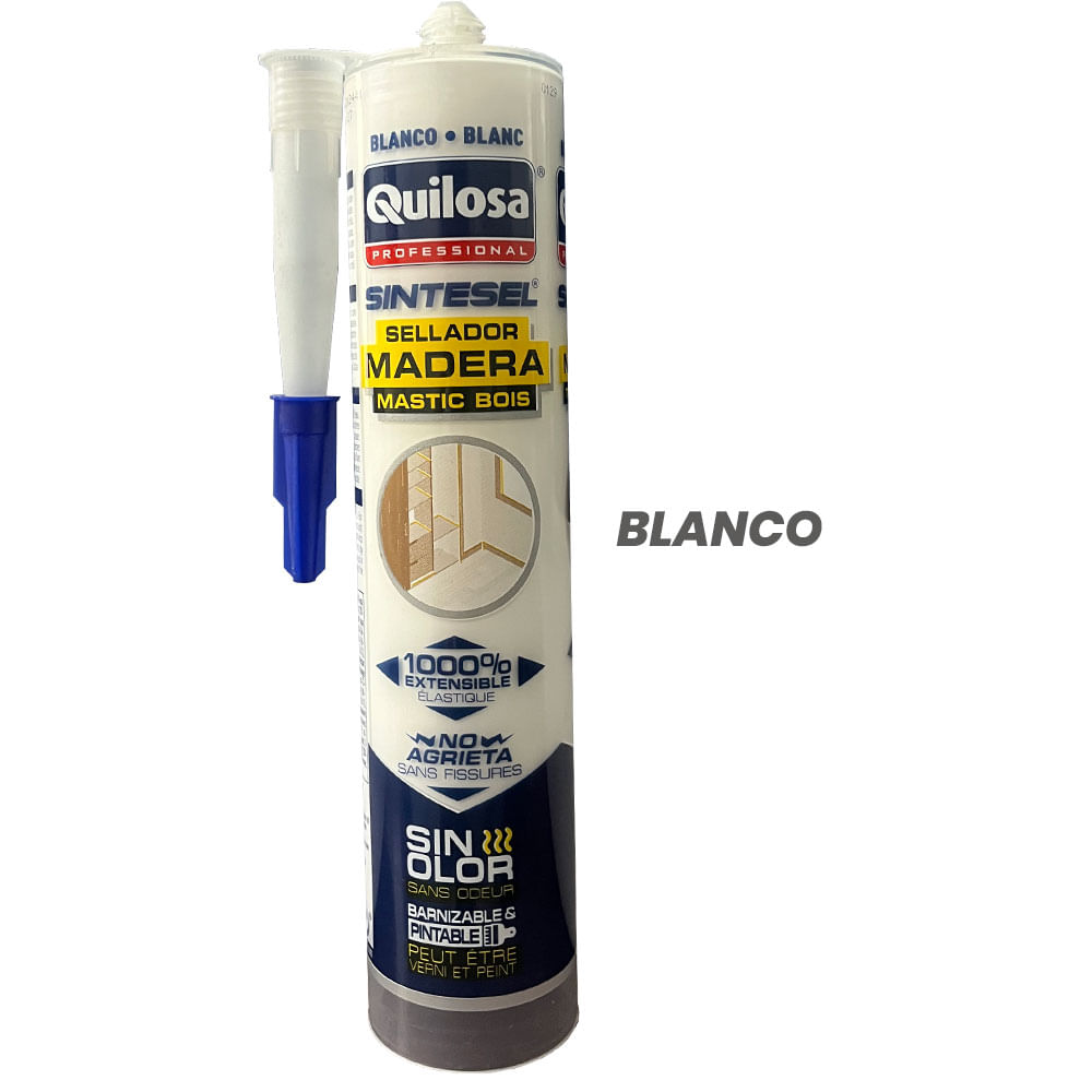 Sellador Quilosa de Juntas Sintesel Madera 300ML Blanco - Oechsle