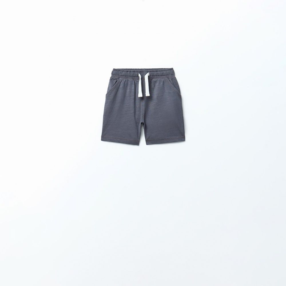 Short Niño Sfera Single Jersey Básica Plomo | Oechsle.pe - Oechsle