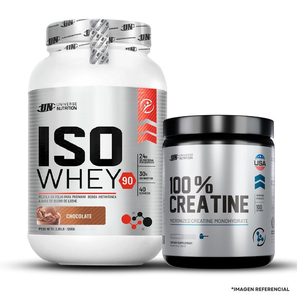 Iso whey 90 1.1 kg chocolate + Creatina universe nutrition 250g - Oechsle