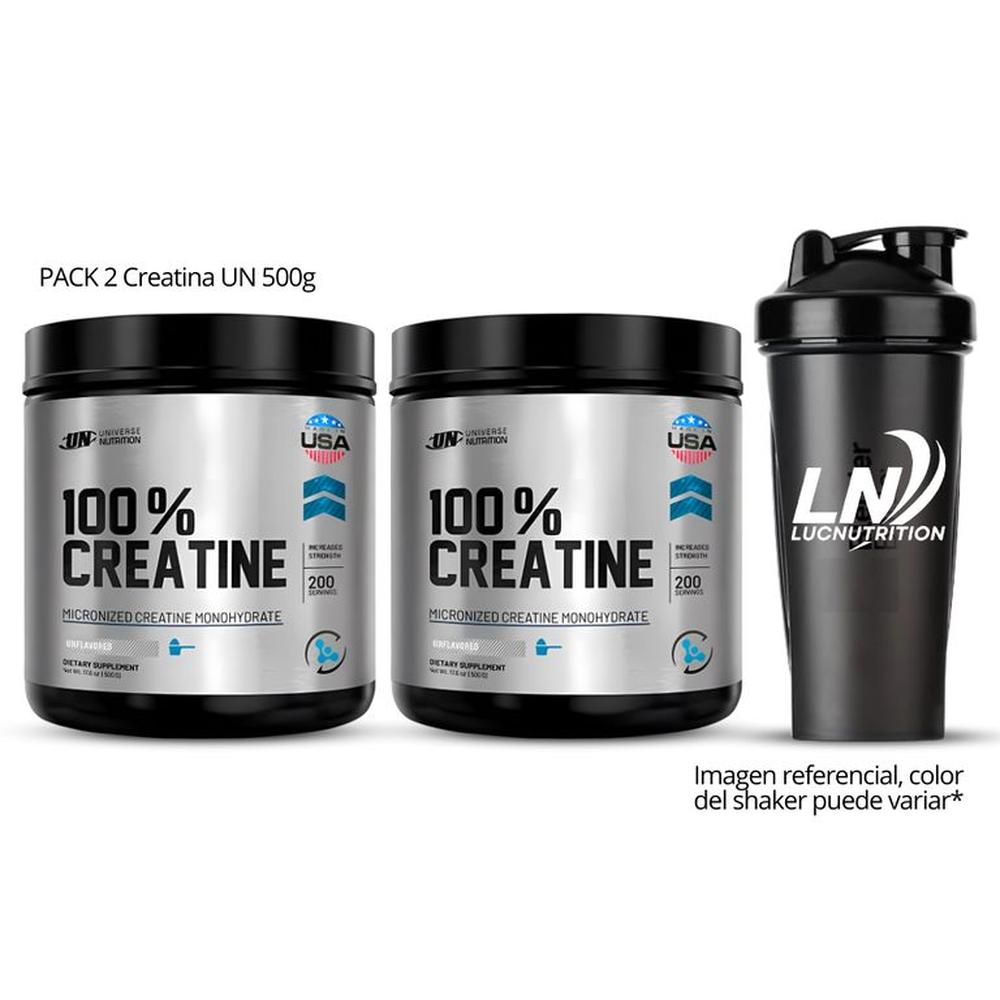 Creatine Universe Nutrition 500 g Pack x 2 + Shaker - Oechsle