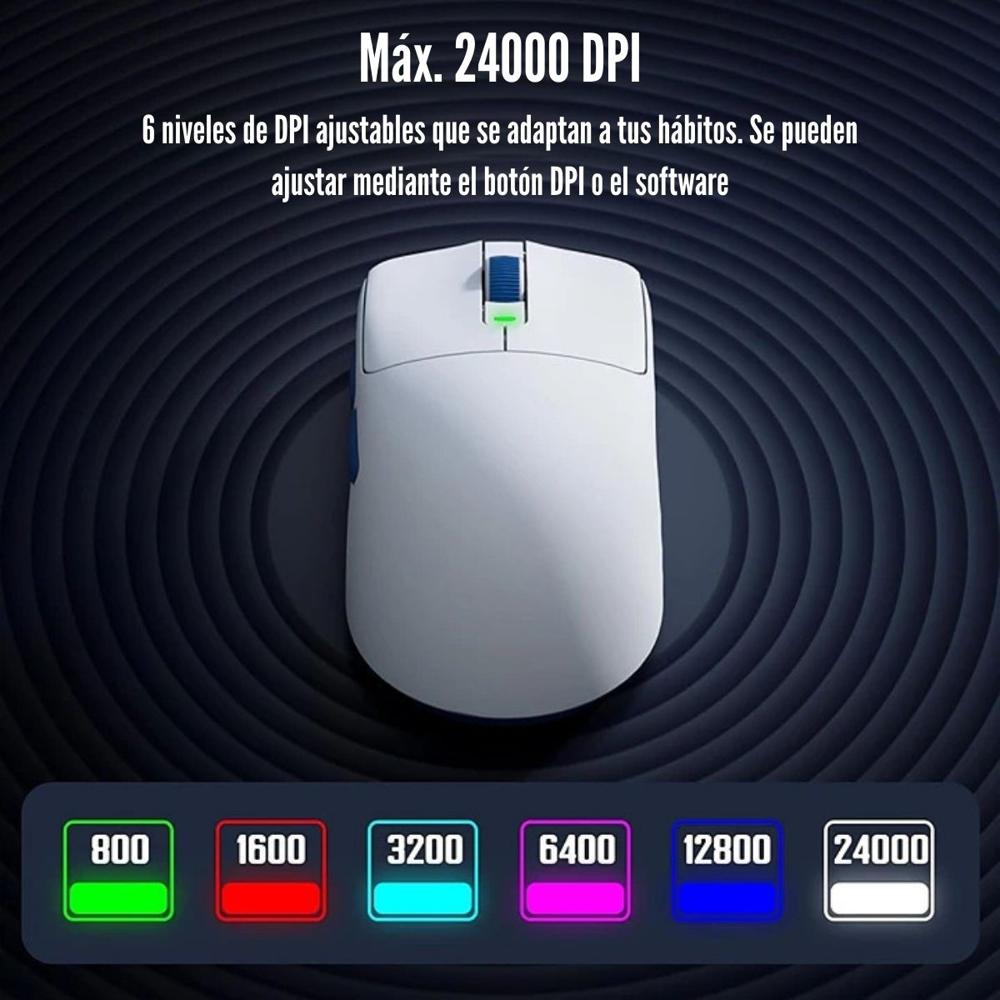 Mouse Royal Kludge M30 Wireless 12000 dpi - White Blue - Oechsle