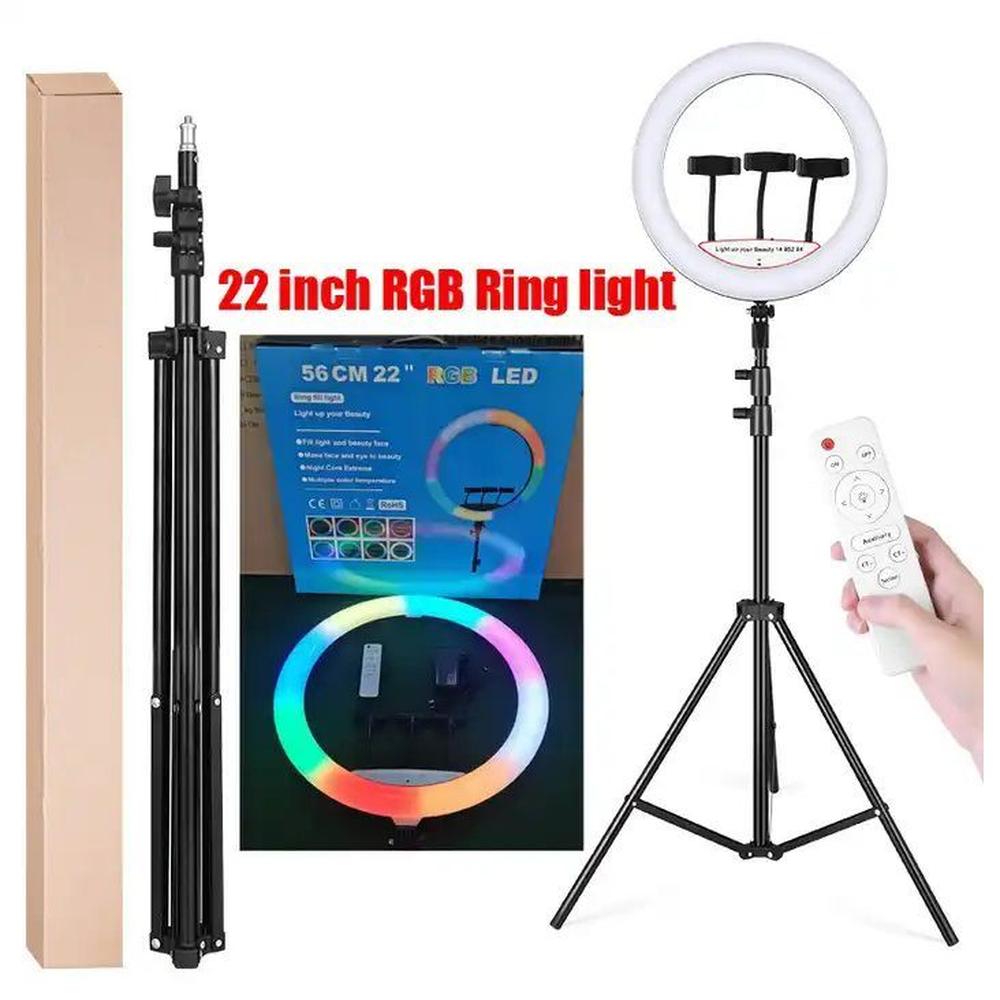 Aro Led 56 CM Color RGB + Trípode + CONTROL REMOTO - Oechsle