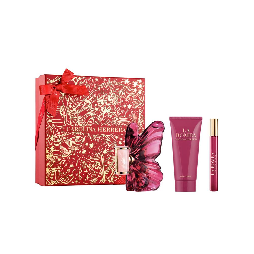 Set Perfume La Bomba Mujer Edp 80 Ml + Loción Corporal 100 Ml + Edp 10 ...