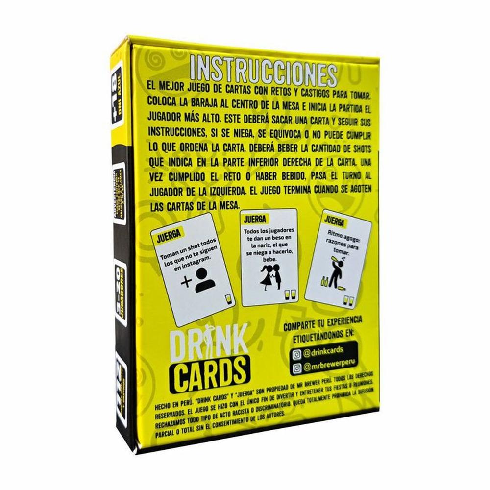JUERGA - DRINK CARDS - JUEGO PARA TOMAR Amarillo | Oechsle - Oechsle