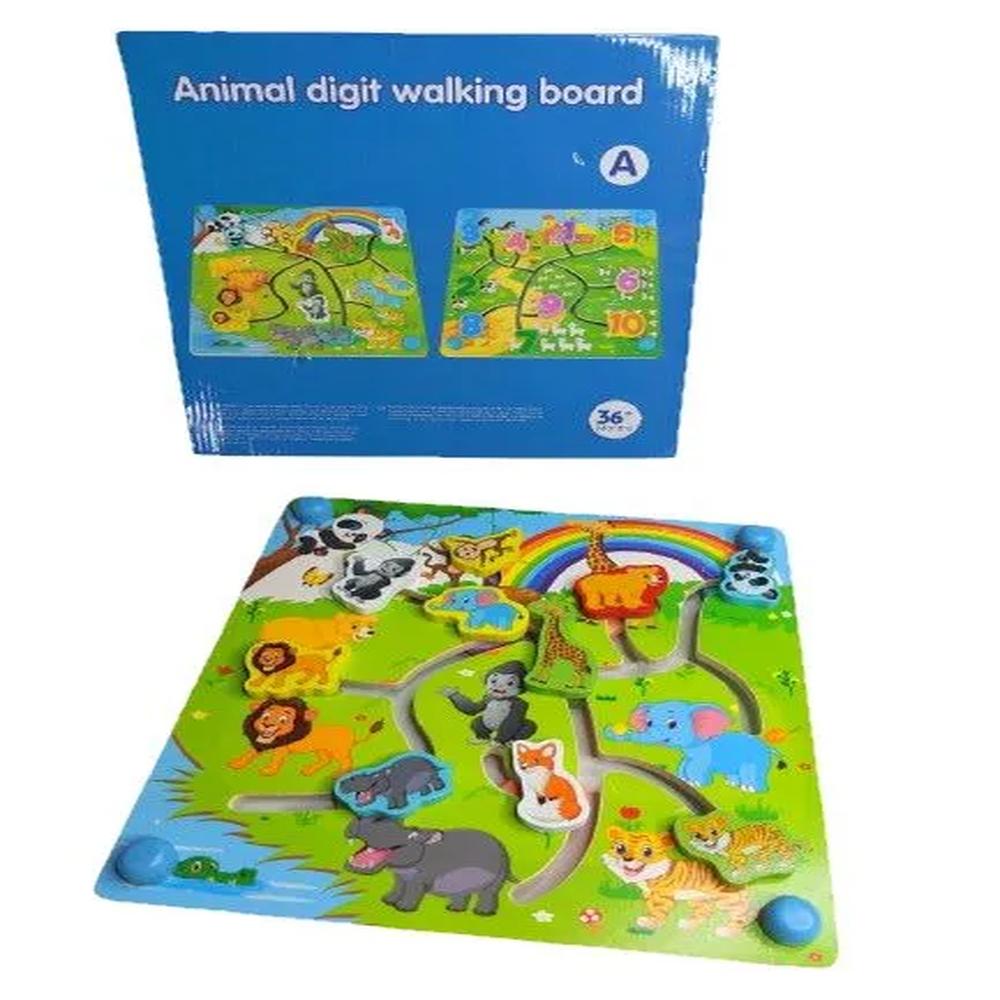 TABLERO 2 EN 1 RELACIÓN DE ANIMALES Y NÚMEROS DEL 1 AL 10 Multicolor ...
