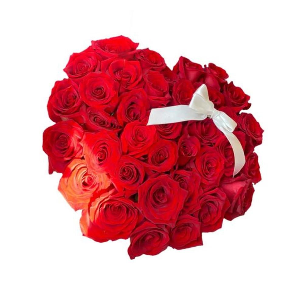 Heart Box - Caja Rosas Rojas en forma corazón- flores Rojo | Oechsle ...