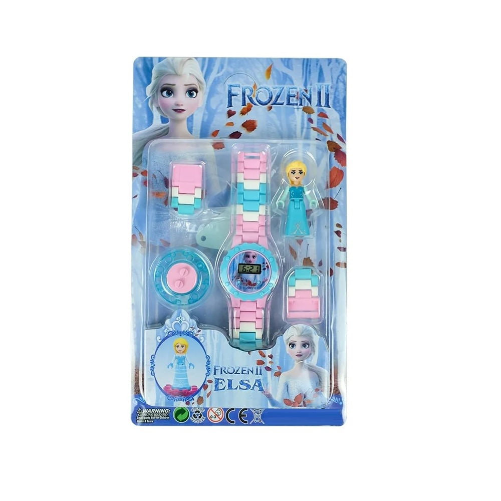 Reloj Digital para Niña Tipo Lego de Frozen Elsa | Oechsle - Oechsle