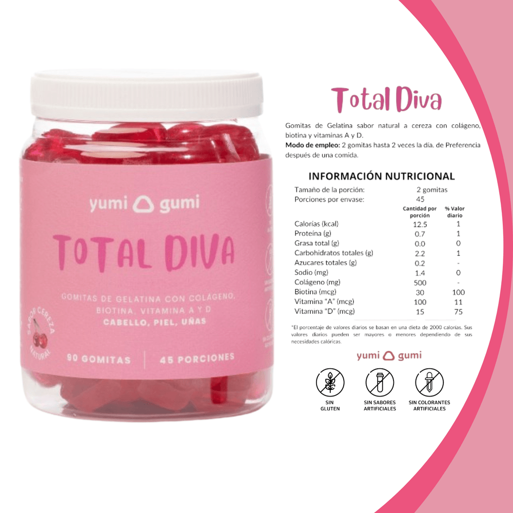 Pack Bom Día + Total Diva Gomitas Yumi Gumi 90 Und - Oechsle