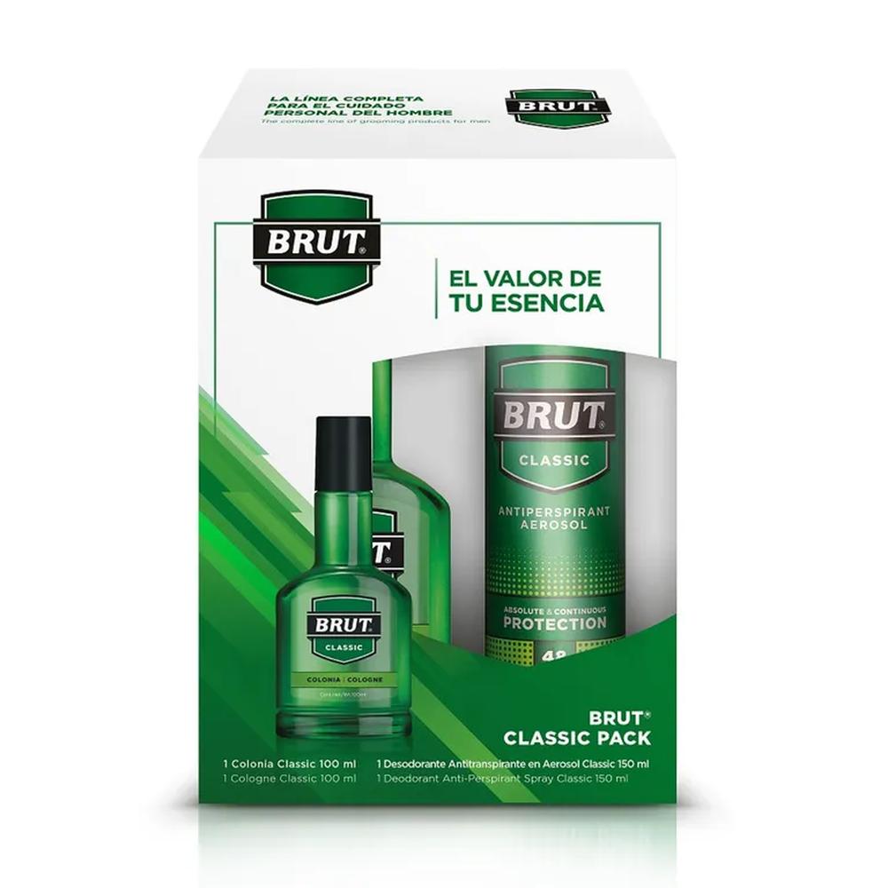 BRUT CLASSIC Colonia 100ml con Deo Spray - Oechsle