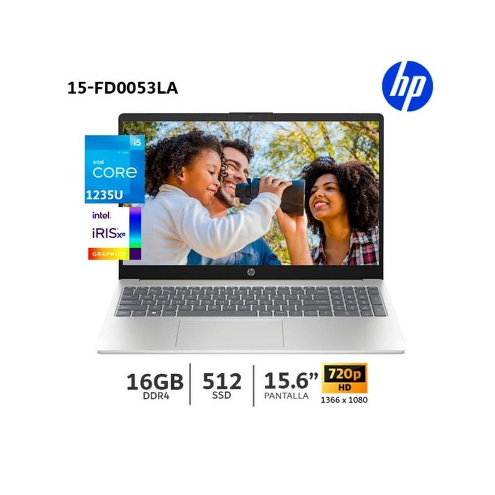 Laptop HP 15-FD0053LA Intel Core i5 1235U 16GB RAM 512GB SSD 15.6 HD ...