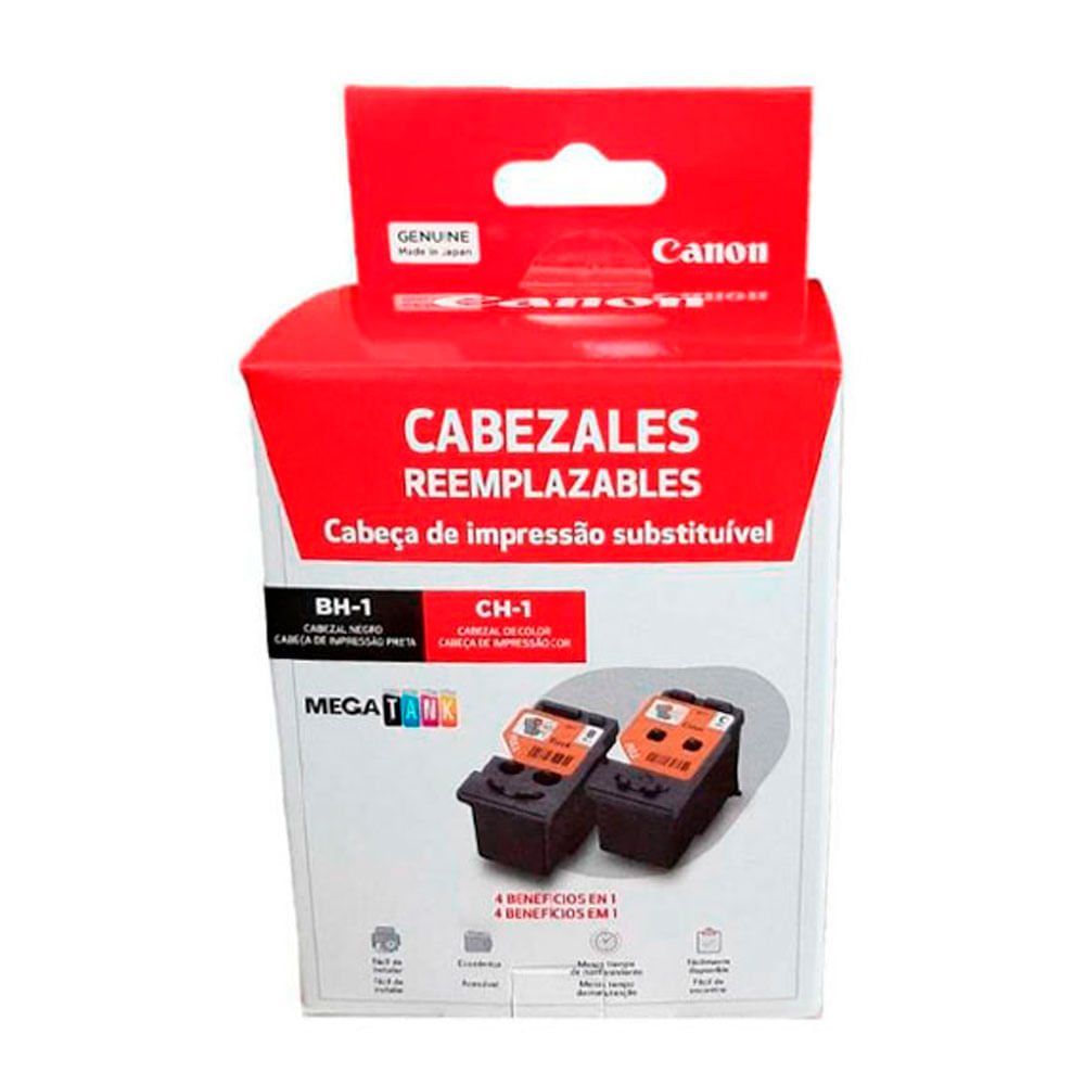 Kit de Cabezal Canon BH 1 Negro CH 1 Color para impresoras PIXMA G ...