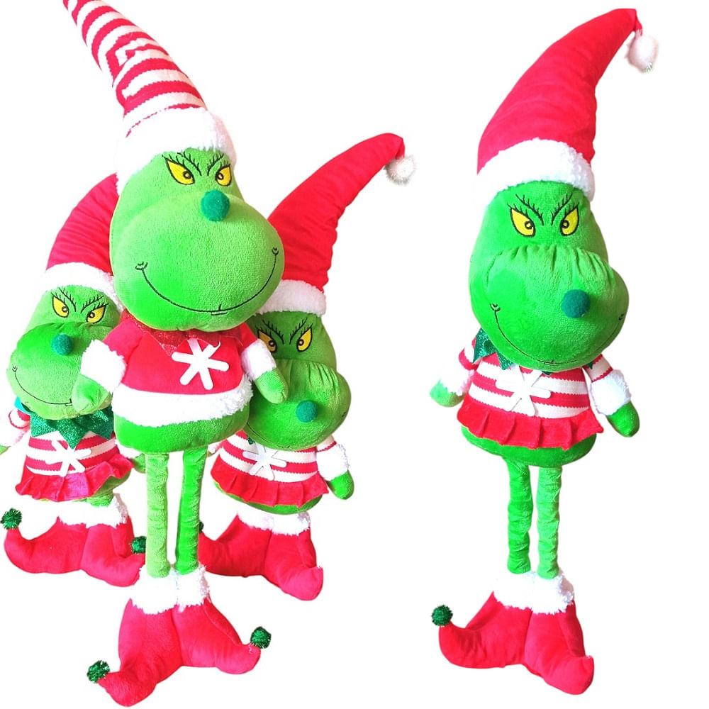 Patilarga Grinch Patas Largas Muneco de Navidad de 74cm Verde - Oechsle