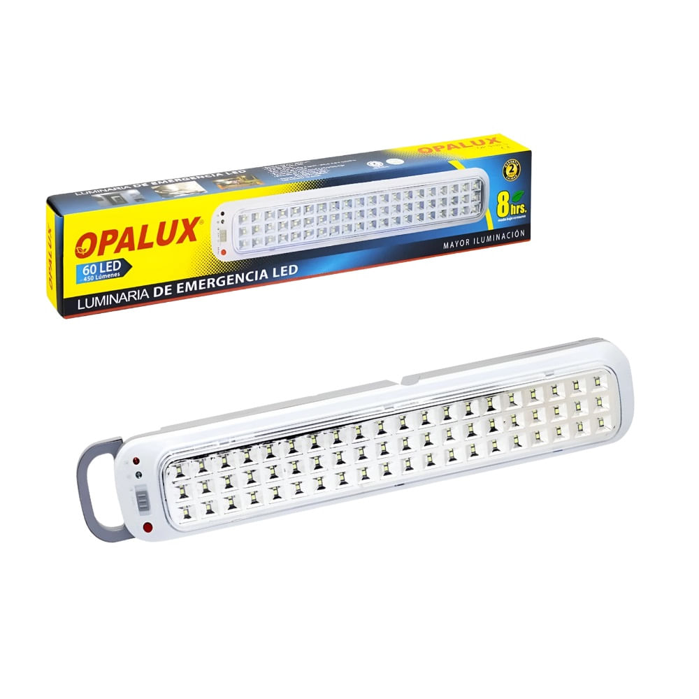 Luz De Emergencia 60 Led 450lm Opalux OP-918LS - Oechsle