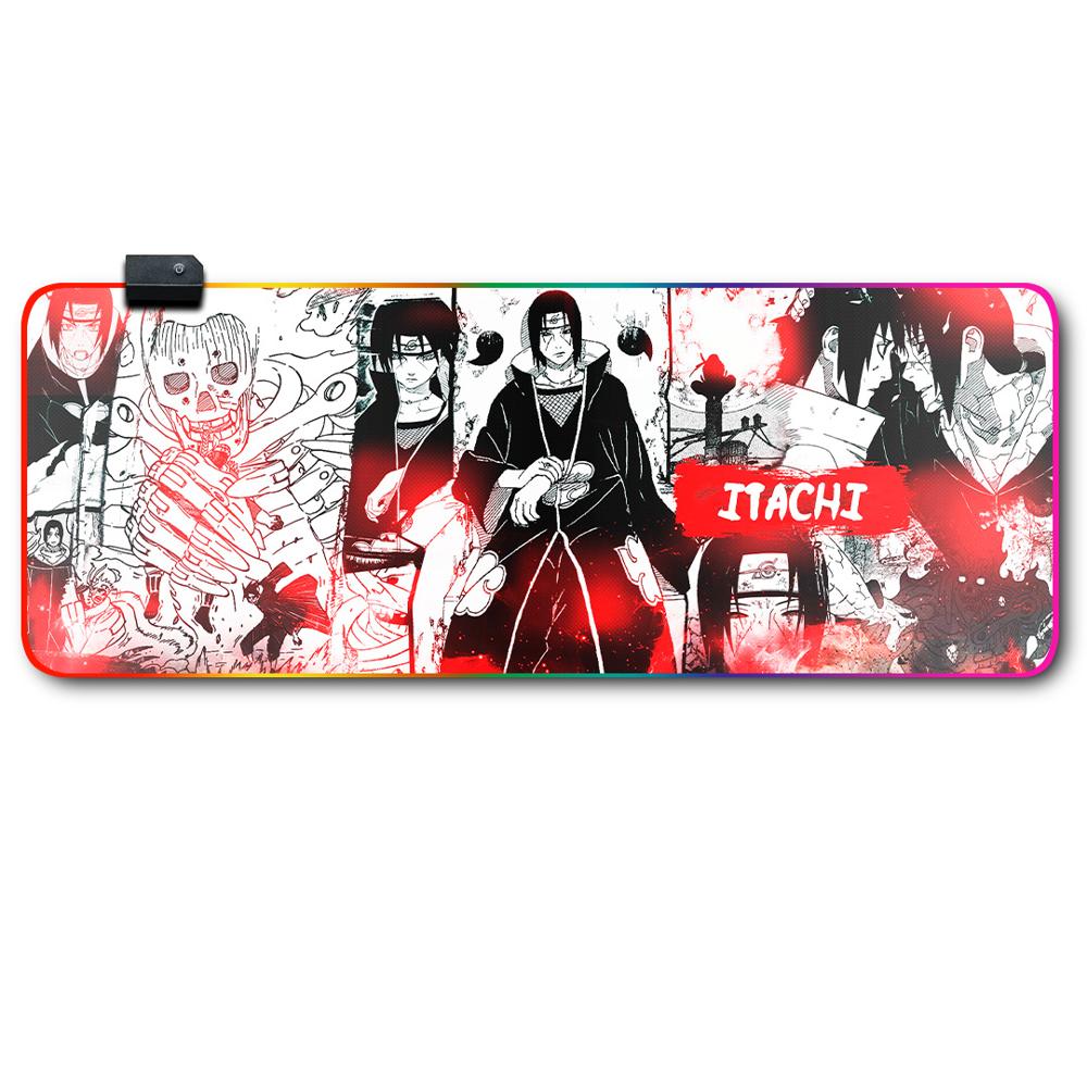 Mousepad Gamer Luces Led RGB Naruto 6- 80x30 Antieslizante - Oechsle
