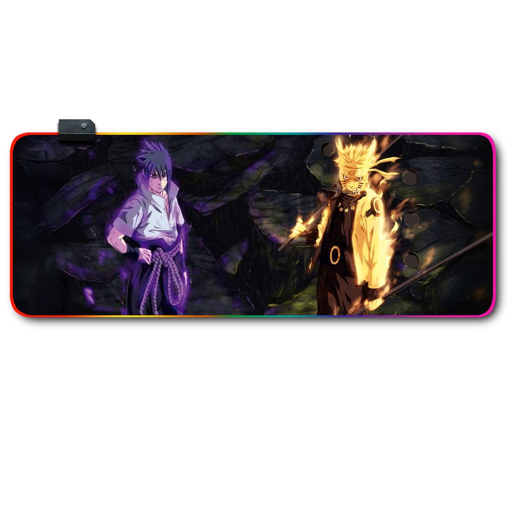Mousepad Gamer Luces Led RGB Naruto 1- 80x30 Antieslizante - Oechsle