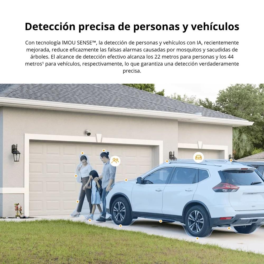 Kit 2 Camara seguridad Wifi IMOU Bullet 3 2K 3MP + Micro SD 128GB ...