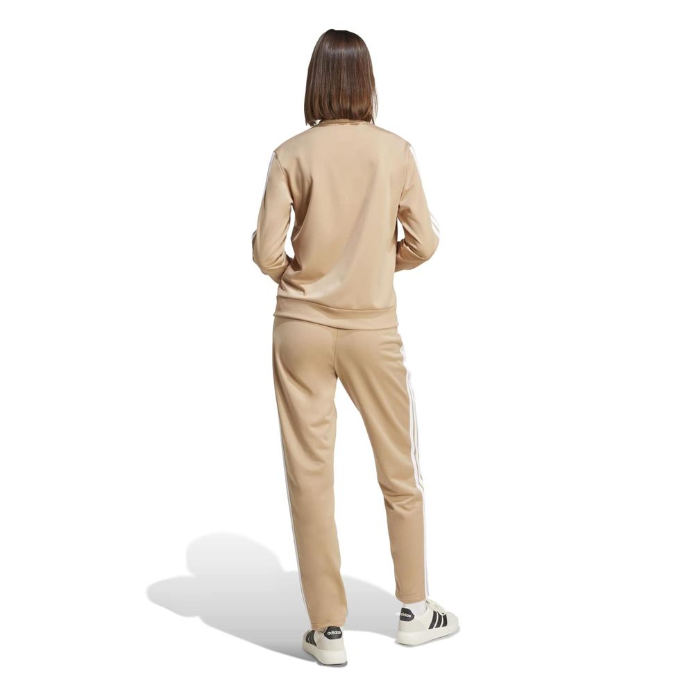 Conjunto Buzo Deportivo Adidas Mujer Essentials 3-Stripes Jx0507 Marron ...