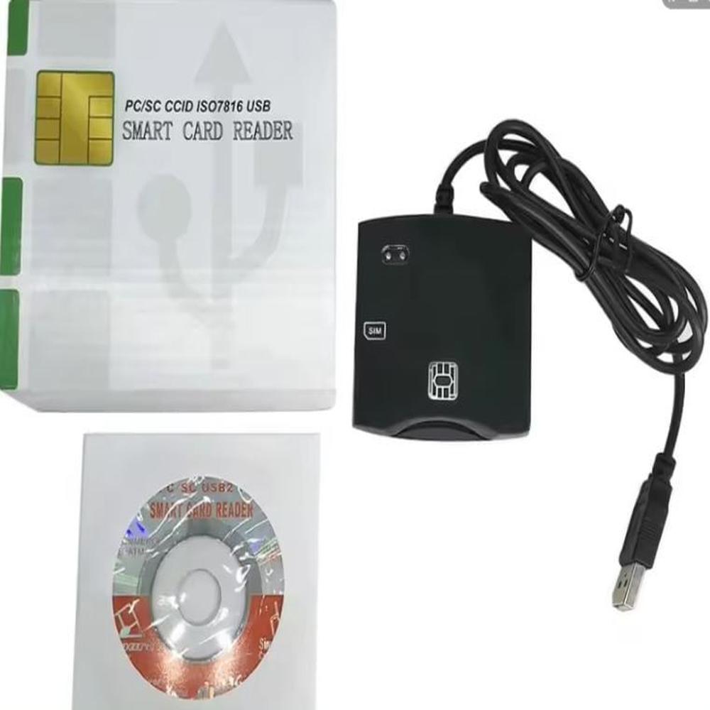 Lector De Dni Electrónico Smart Card Negro - Oechsle
